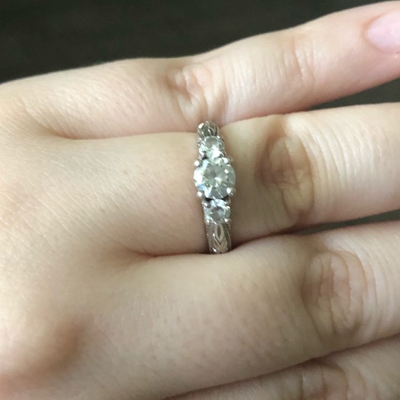 Diamonique | Jewelry | Sterling Silver Diamonique Ring | Poshmark